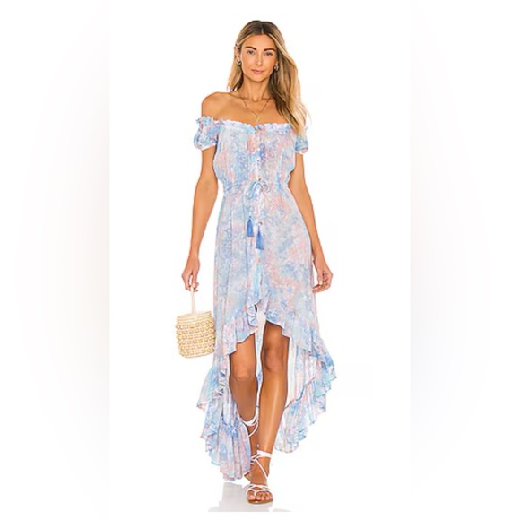 REVOLVE | Dresses | Tiare Hawaii Blue Pink Asymmetrical Ruffled ...